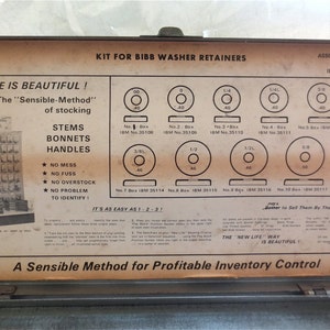 No. 3 Hardware Shop Metal Parts Box - Bibb Washer Retainers Kit ...