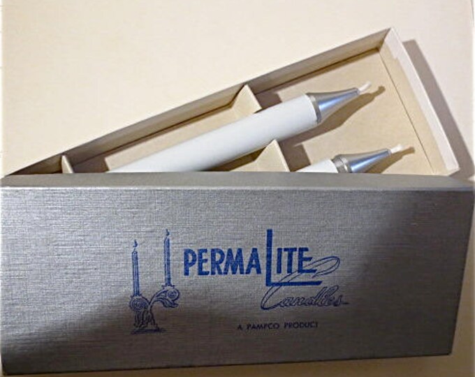 Perma Lite Fueled Dripless Candles - Metal Candles With Wicks Vintage ...