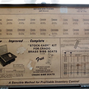 Hardware Shop Metal Parts Box No. 1 - Jess-rite Kit for Bib Screws All ...