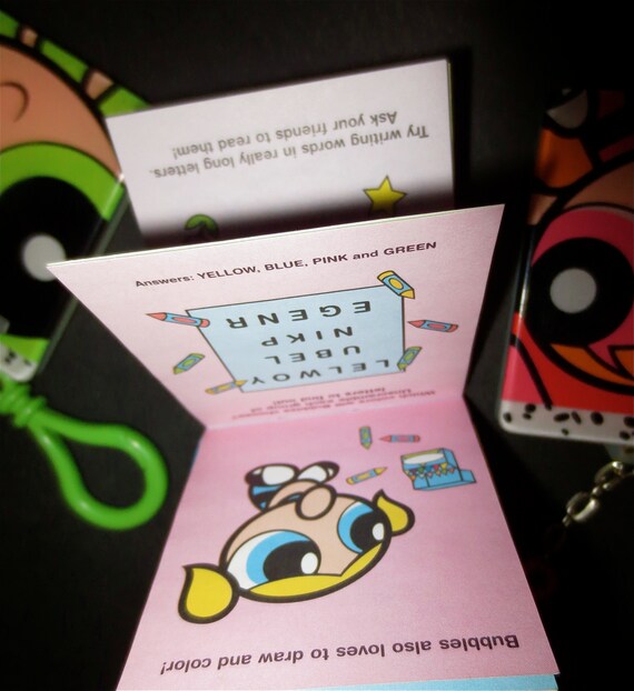 PowerPuff Girls Activity Book- Key Chain - Set of All… - Gem