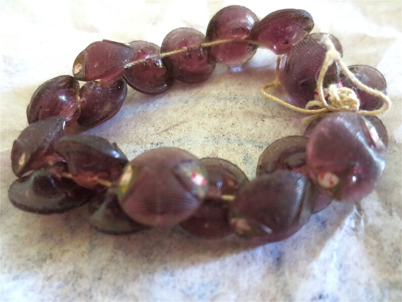 Pale Amethyst Tiny Glass Buttons 20 Count One Piece - Etsy