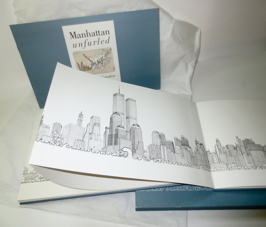 Manhattan Unfurled - Fold Out Book of Manhattan Skyline - Matteo ...