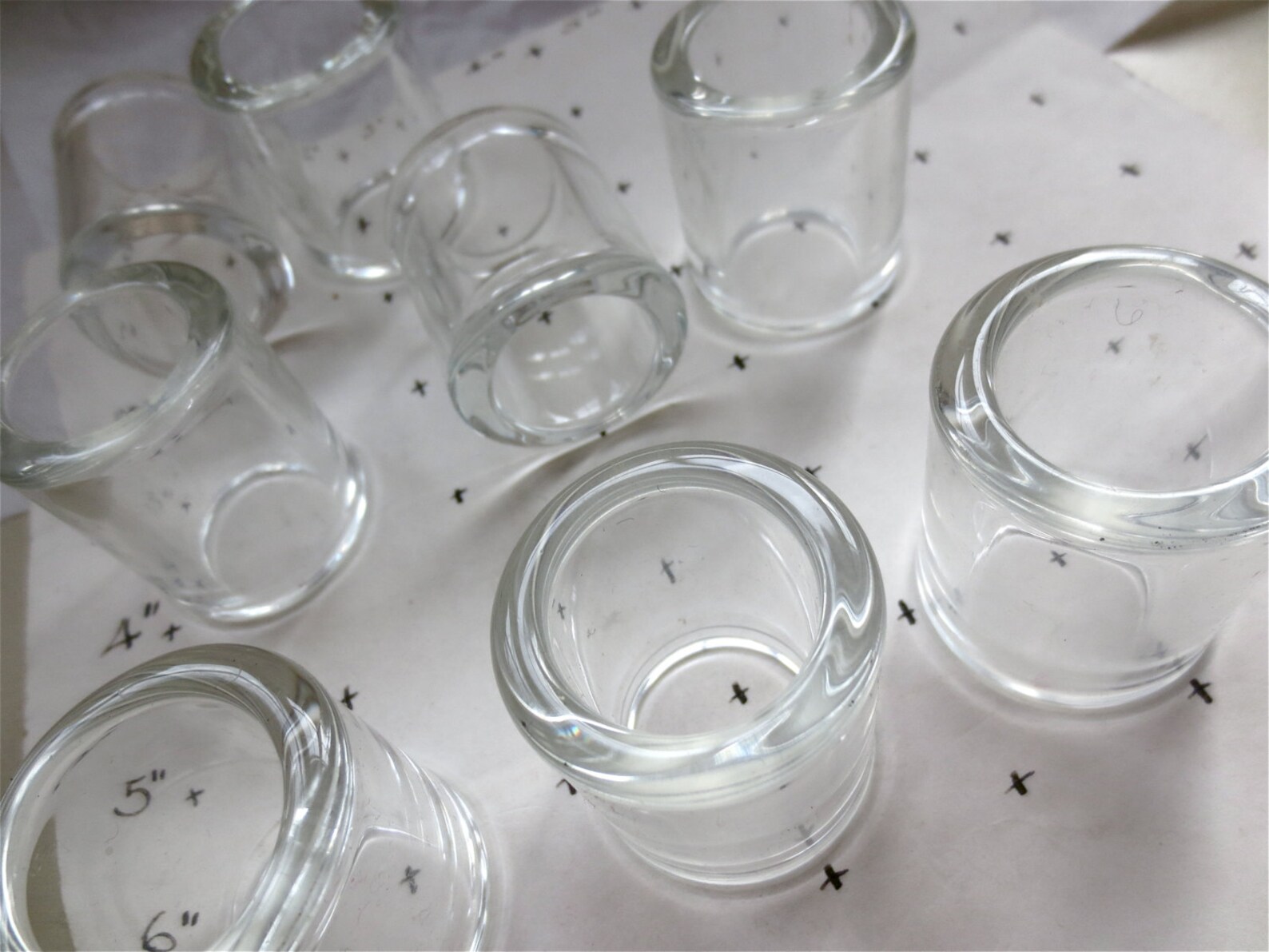 8 Glass Tube Display Stands For Rock Globes Balls | Etsy