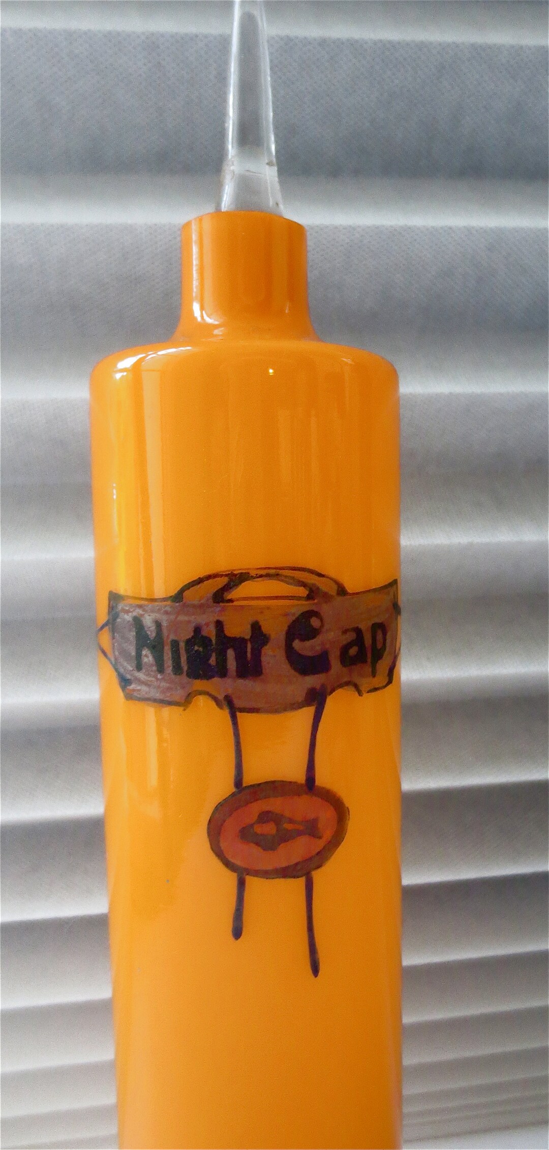 Art Nouveau Flacon - Cased Glass Night Cap Bottle - - Etsy
