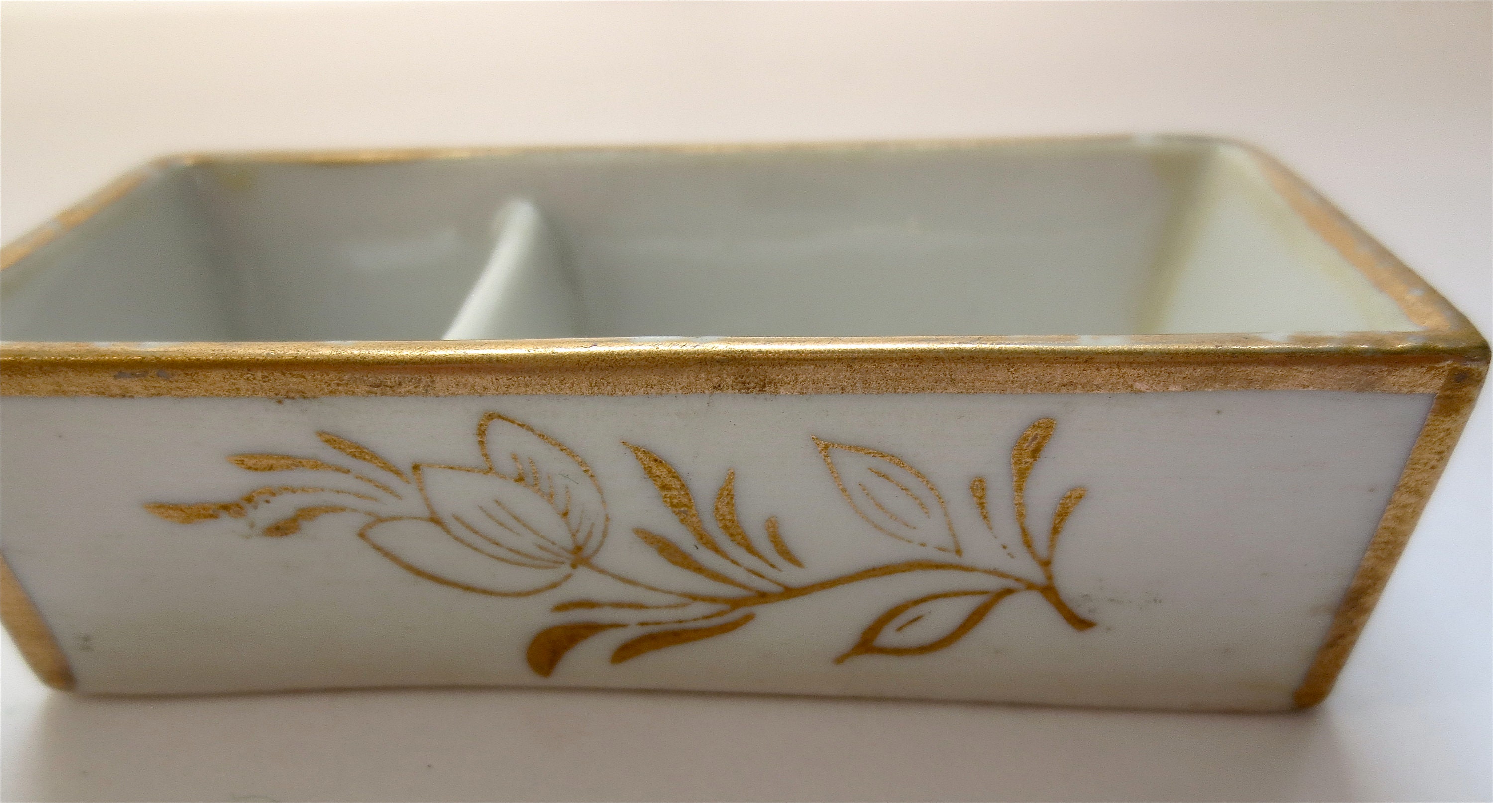 Vintage Porcelain Stamp Dispenser Desk Organizer | Etsy