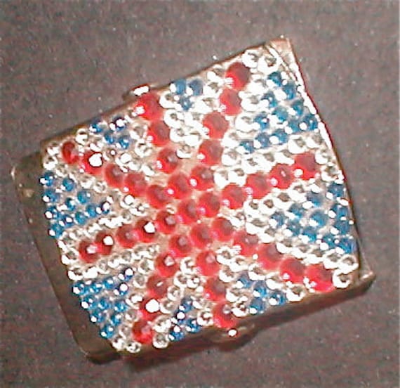 Union Jack Flag Belt Buckle Rhinestone Bling British … - Gem