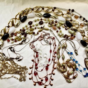 11 Necklaces From 1990s - Beaded - Pendants - Chains - Complete ...
