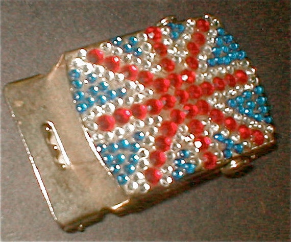 Union Jack Flag Belt Buckle Rhinestone Bling British … - Gem