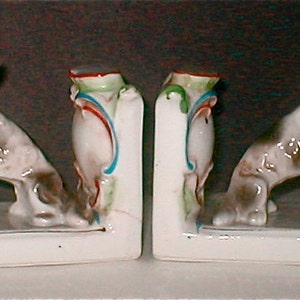 Porcelain German Shepherd Bookends Made in Japan Dog - Etsy
