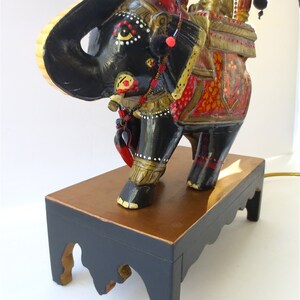 Honorable Elephant and Howdah Lamp - Vintage Components - Great Heart ...