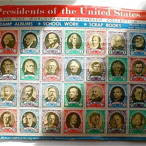1961 Stamps of the Presidents of the United States Paper | Etsy