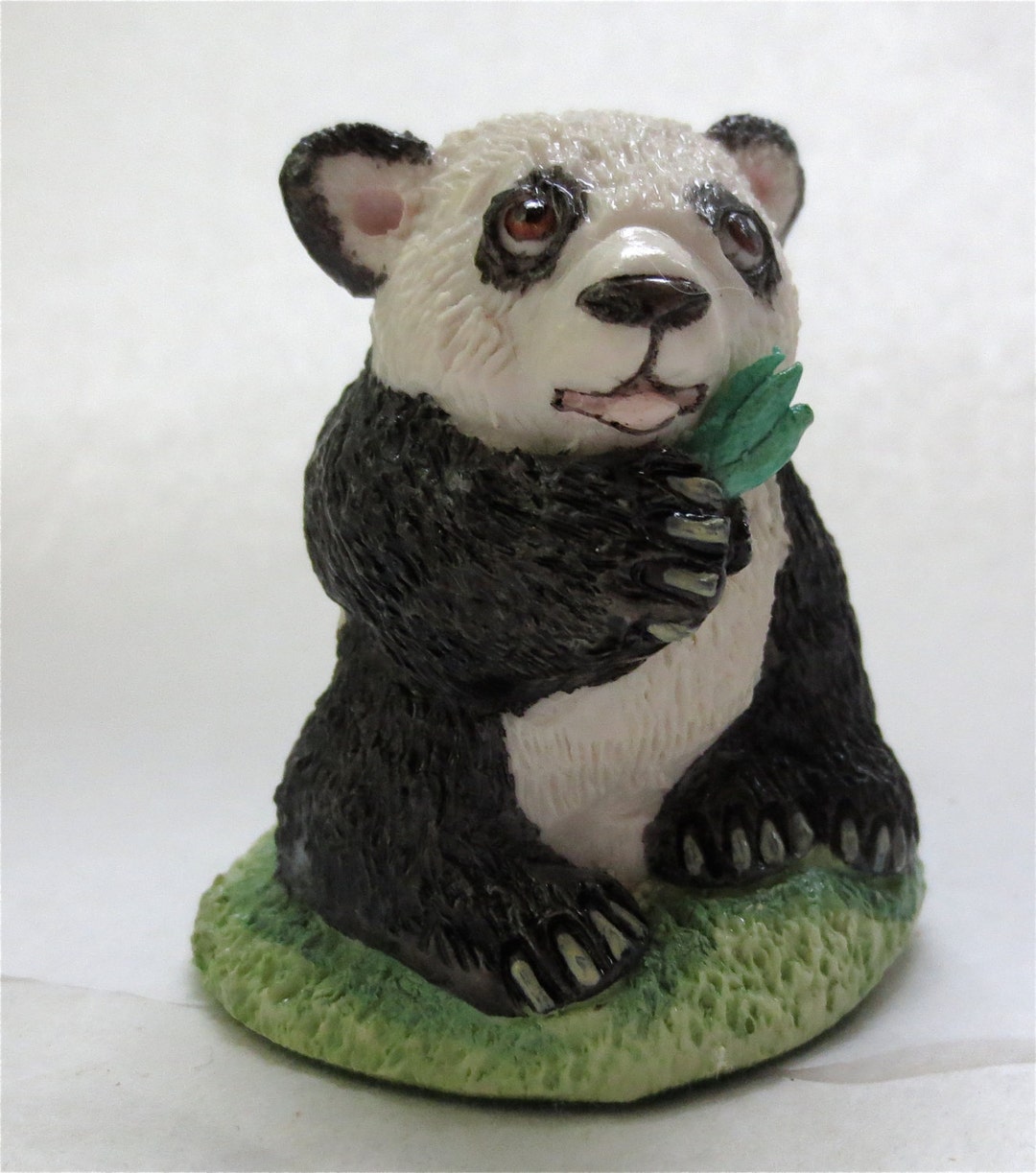 Basil Matthews Panda Sculpture - Tiny Figurine- Hand Sculpted Bear ...