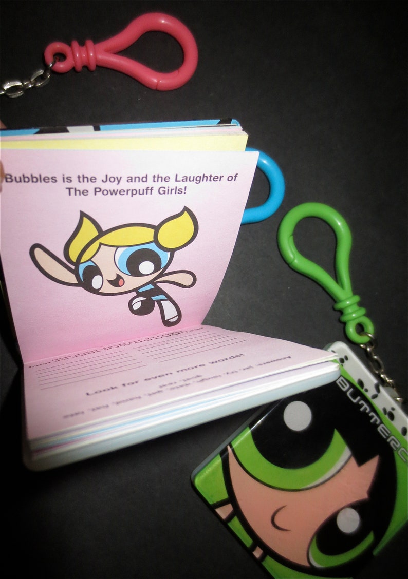 Powerpuff Girls Activity Book Key Chain Set of All 3 Girls - Etsy