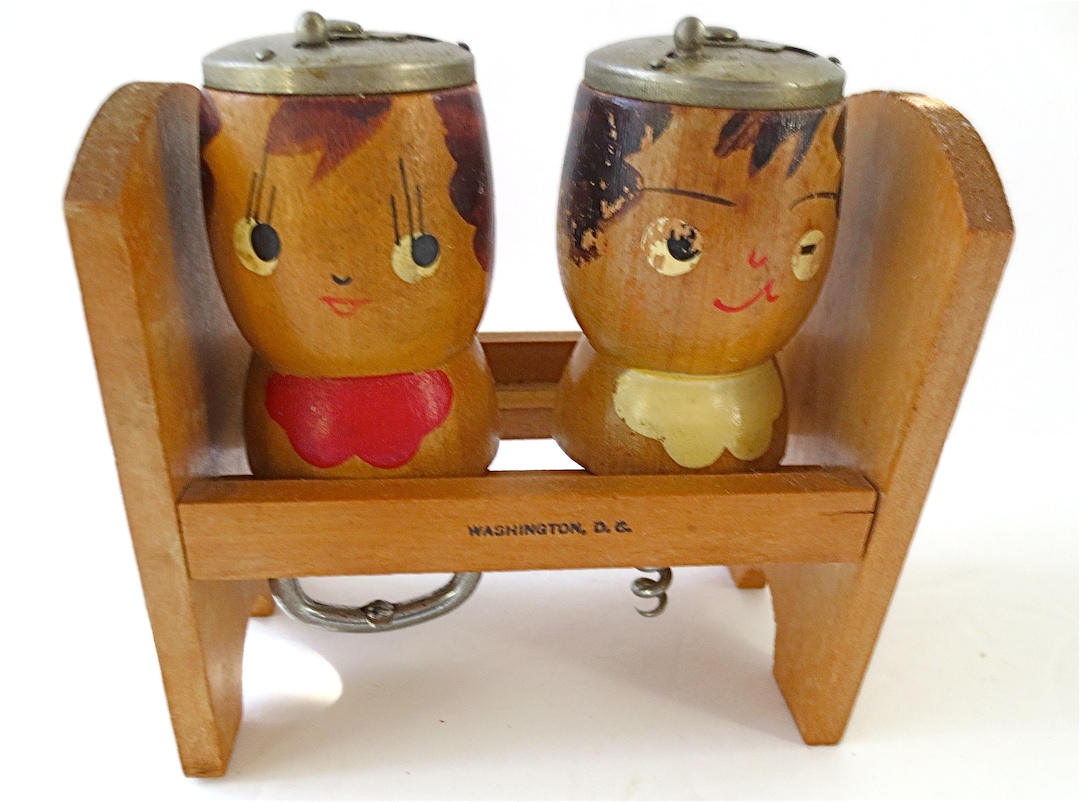 Funky Barware Salty and Peppy Shakers Bar Tools Cork Sew Ad Bottle ...