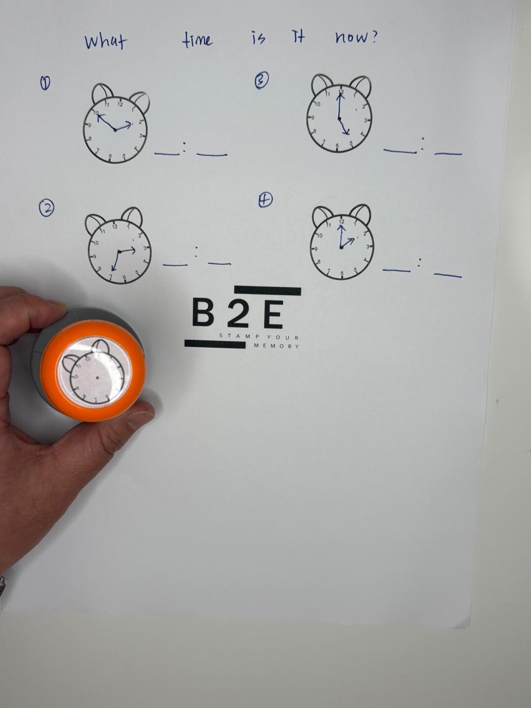 Learning Clock Stamp – Teach Kids How to Read Time With Hands-on ...