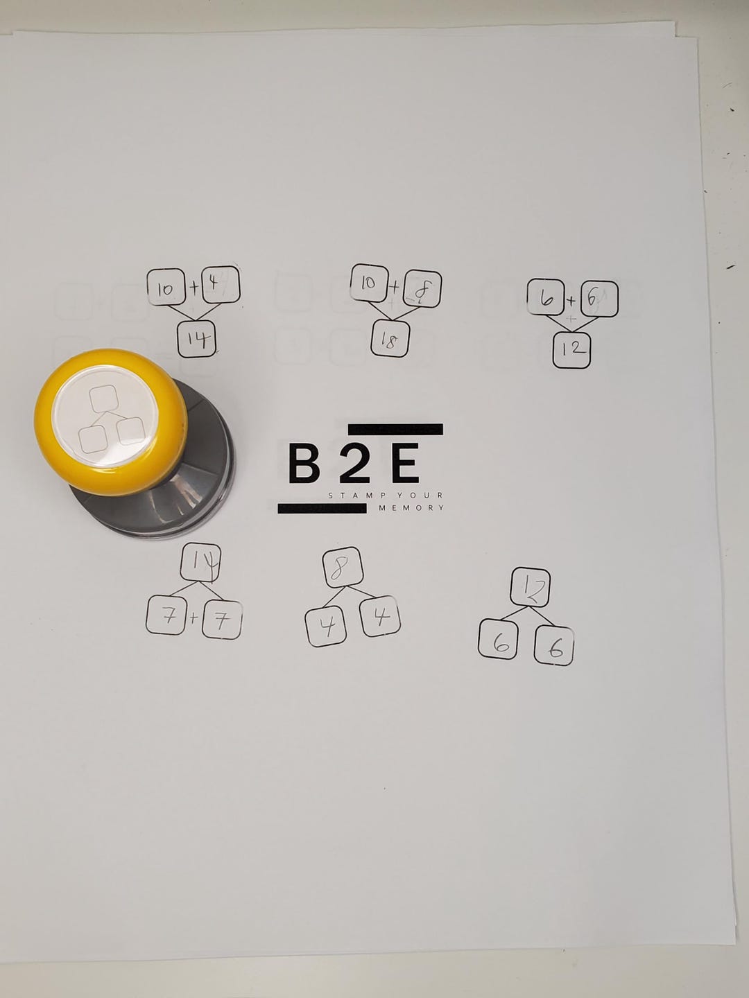 Algebra Learning Stamp Set for Kids – Equation Web, Includes ...