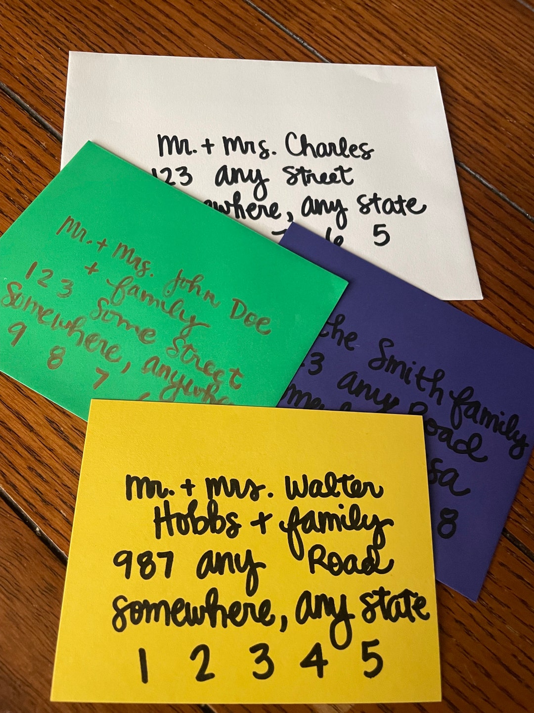 Hand Addressed Envelopes for Weddings Graduations Christmas Cards ...
