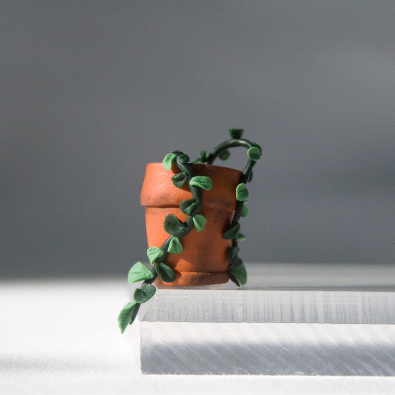 Potted Plant Monitor Topper | Desk Decoration | Car Accessory | Shelf ...