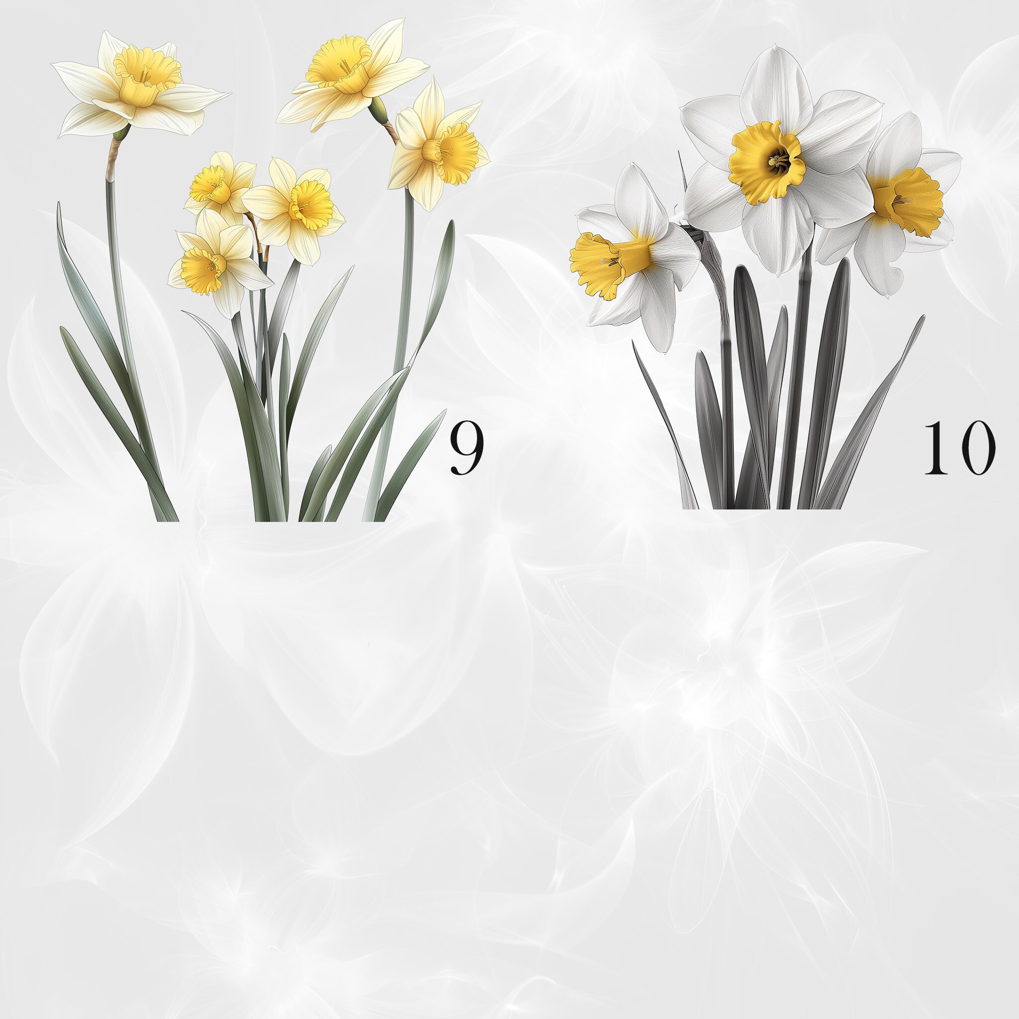 Daffodil and March Birthmonth SVG| March Birth Month Flower Bouquet SVG ...