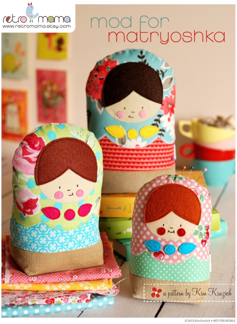 Mod for Matryoshka PDF Sewing Pattern Babushka Russian Dolls - Etsy