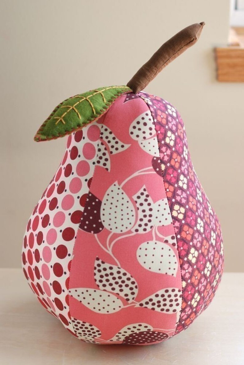 Pear Sewing Pattern PDF Sewing Pattern for Plush Pear - Etsy