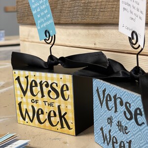 Verse of the Week Block Verse Memorization Bible Verse Scripture Memory ...
