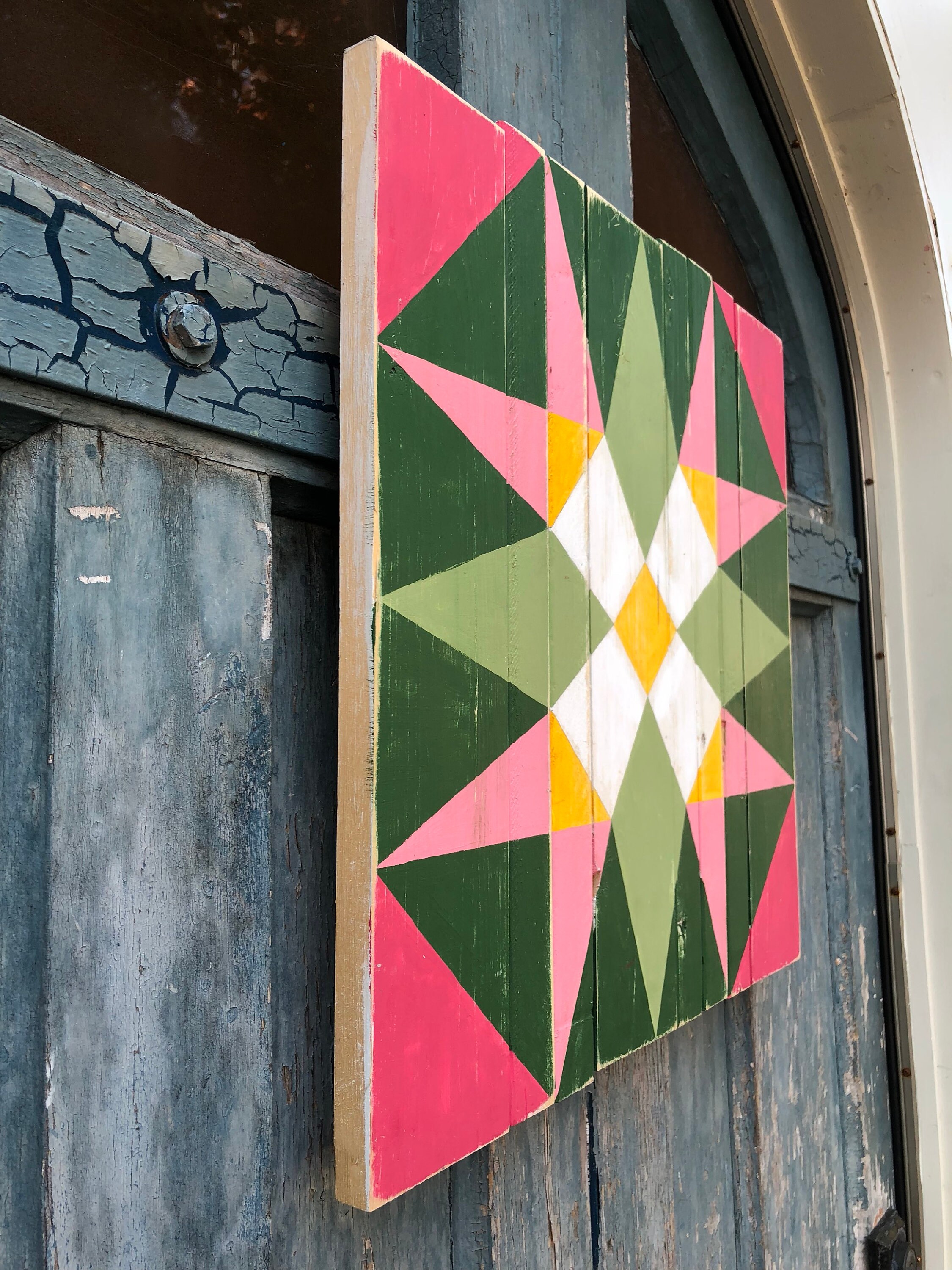 Barn Quilt - Outdoor Art - Wood Sign - Door Hanger - Quilt Pattern ...