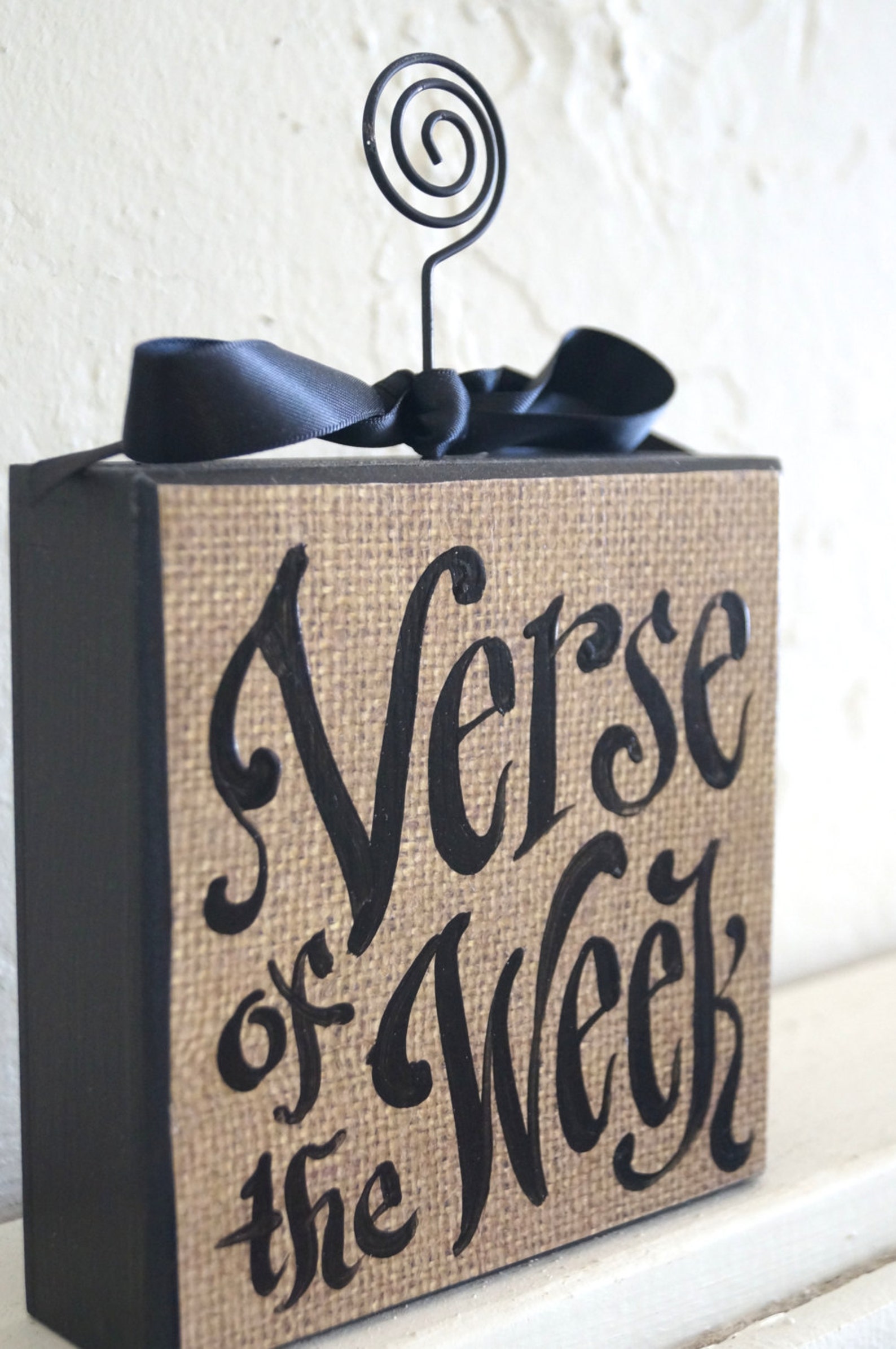 Verse of the Week card Holder Homeschool Scripture Memory | Etsy