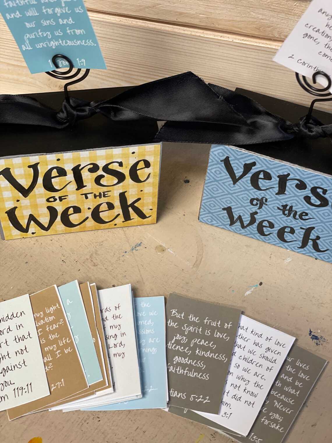 Verse of the Week Block verse memorization Bible verse | Etsy