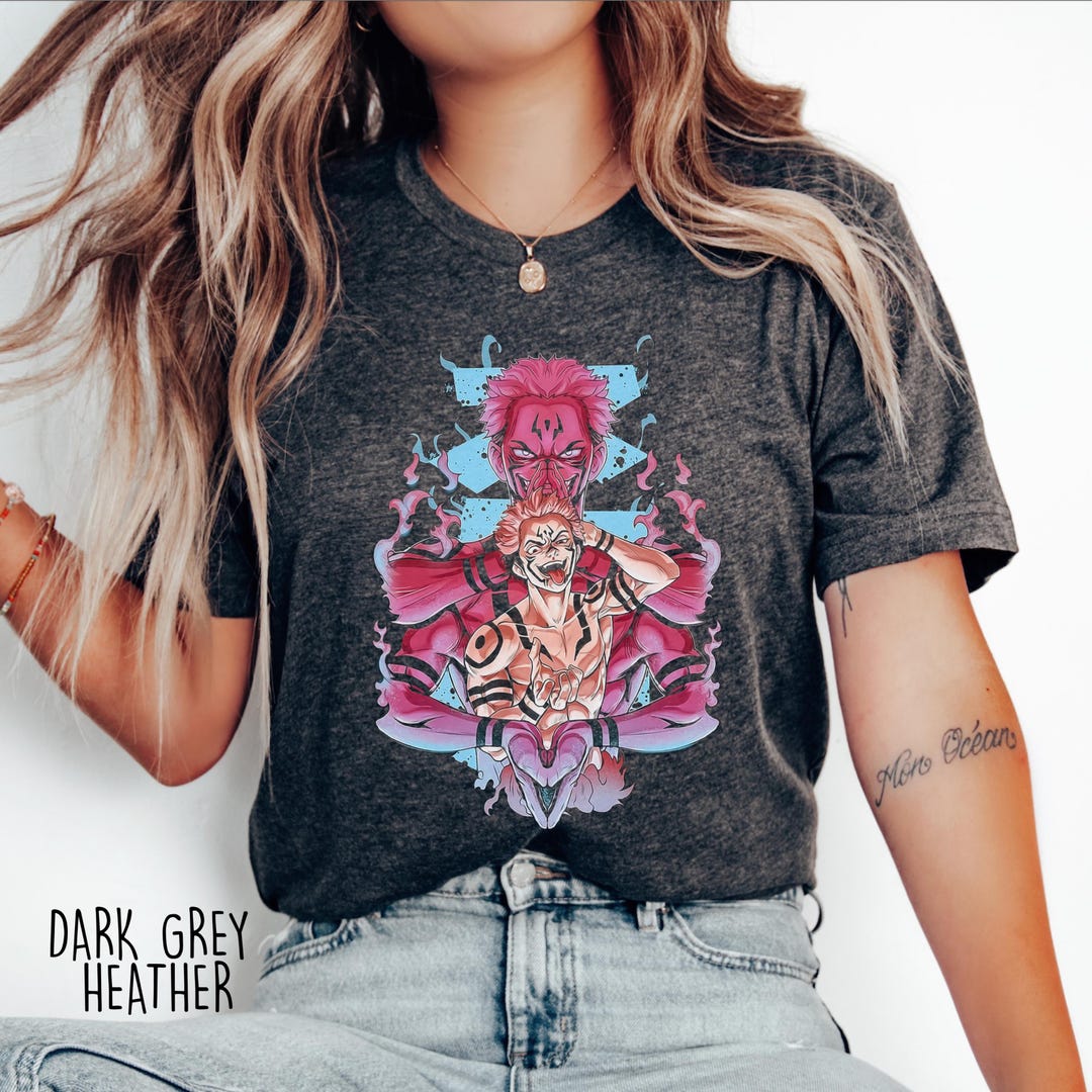 Sukuna Shirt, Jujutsu Shirt, Kaisen T-shirt, Jujutsu Kaisen Tee, Anime ...