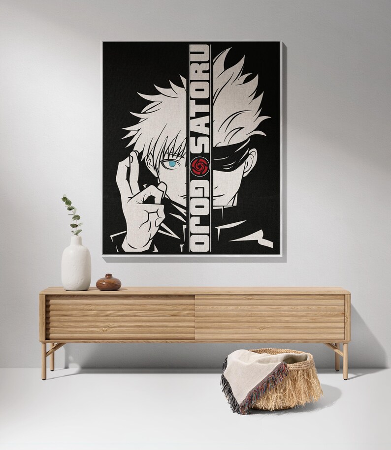 Satoru Gojo Woven Blanket, Jujutsu Kaisen Blanket, Anime Blanket, JJK ...