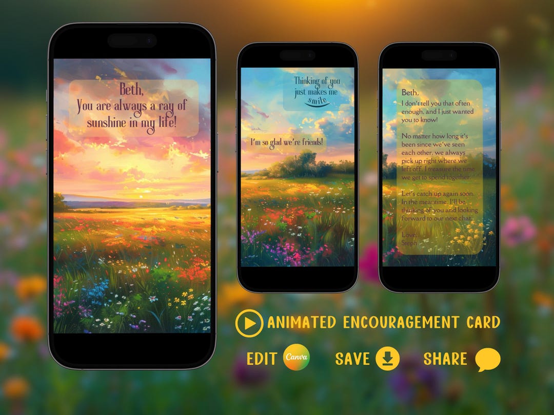 Digital Encouragement Card, Animated Video Card, Digital Card ...