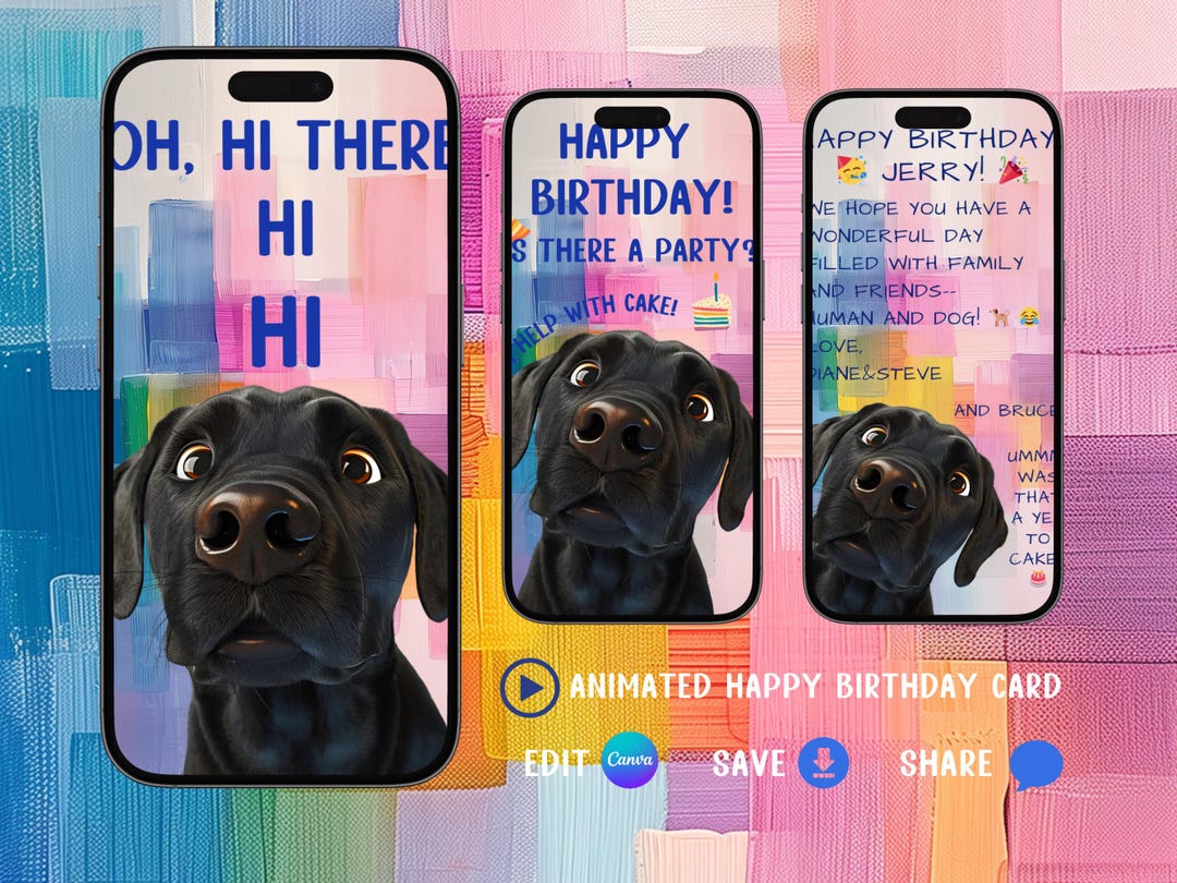 Digital Birthday Card Animated Video Birthday Card Animated Video Ecard ...