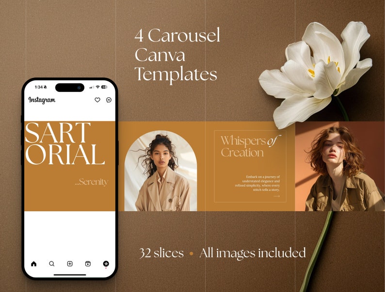 Luxury Marketing Carousel Templates, Canva Templates, Ad Carousel ...