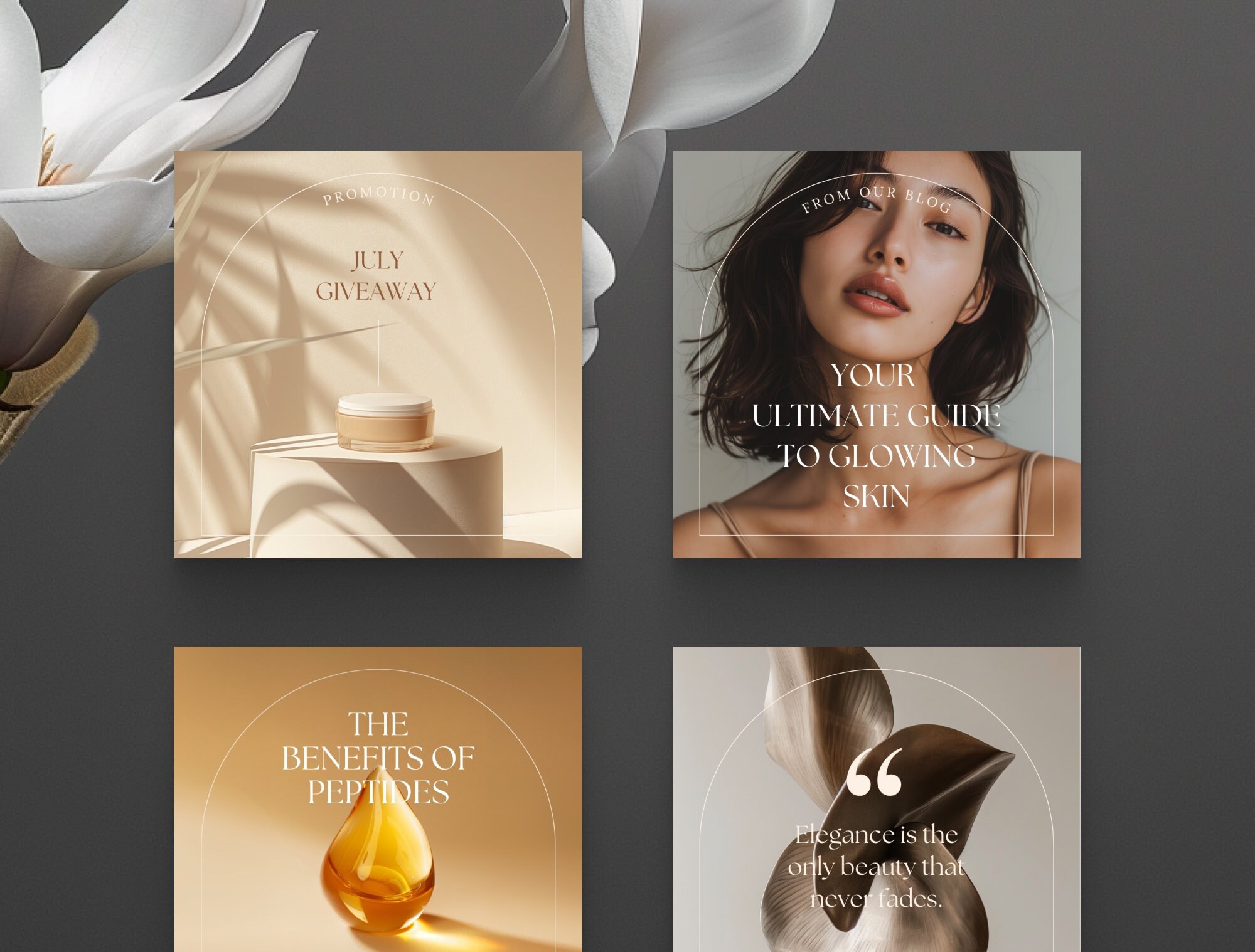 Skincare Social Posts, Beauty Instagram Stories, Canva Templates ...