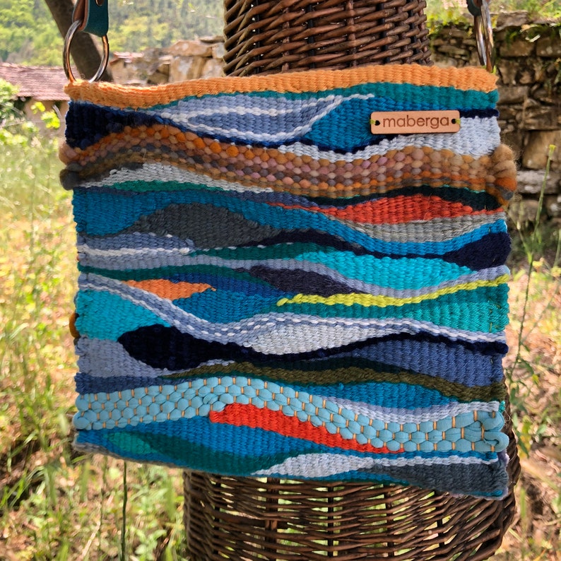 Handwoven Handbag Ocean Waves - Etsy