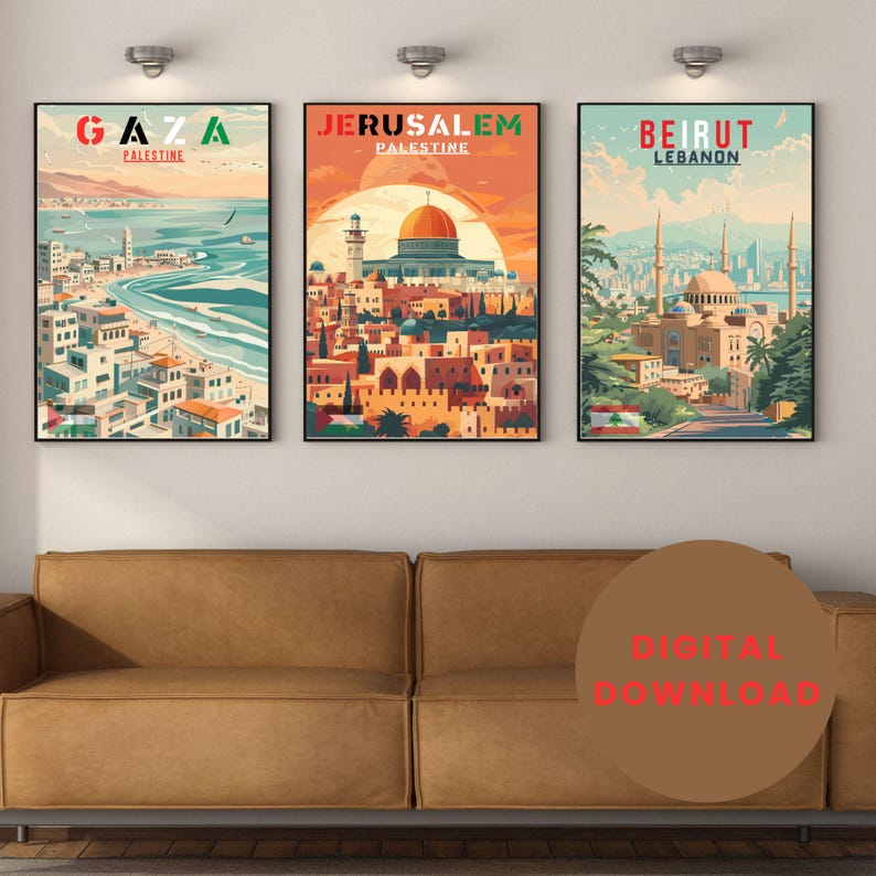 100 Travel Poster Set 1| Retro Aesthetic | Travel Wall Prints | Travel ...
