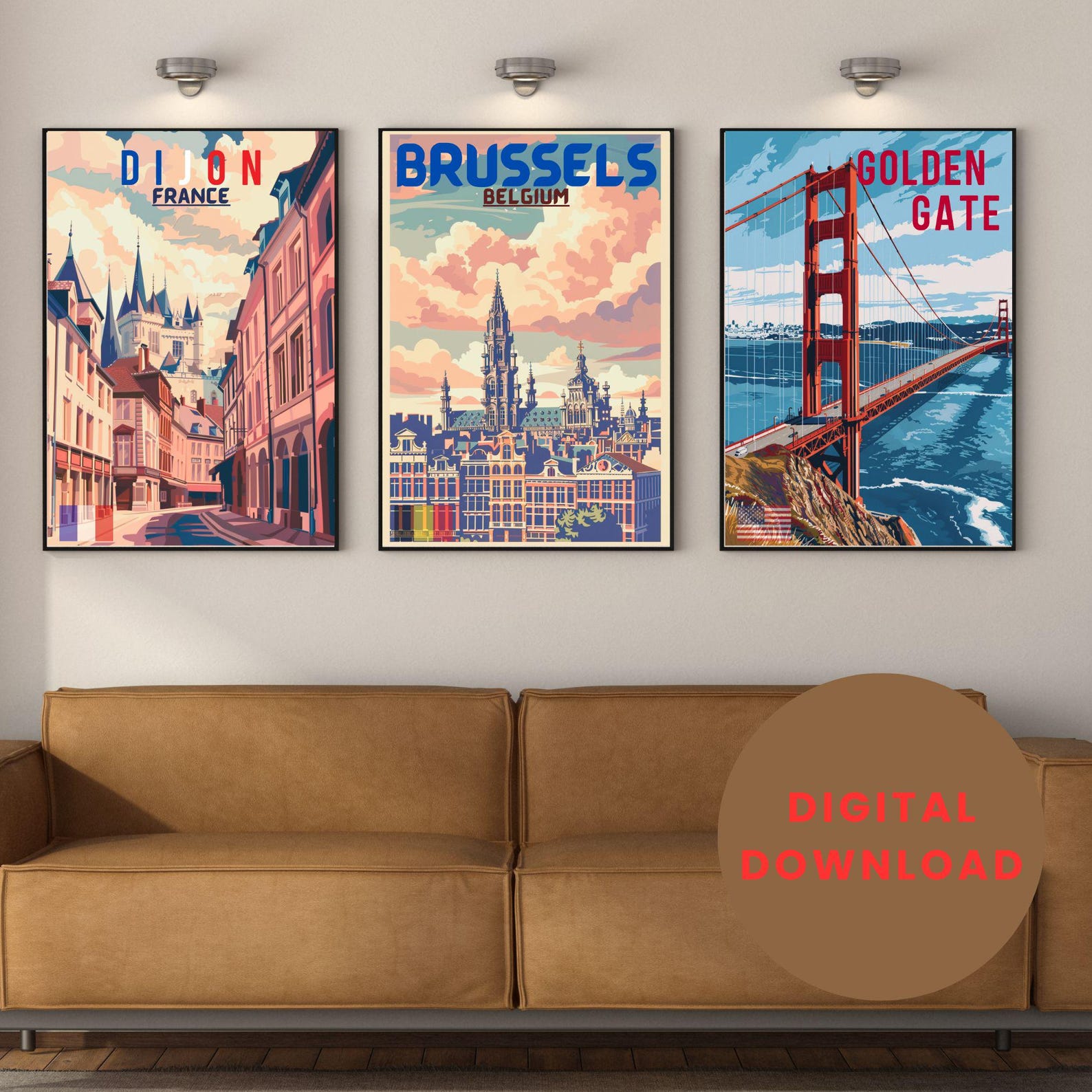 100 Travel Poster Set 1| Retro Aesthetic | Travel Wall Prints | Travel ...