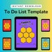Today's Buzz List | to Do List Template | Digital Daily Planner ...