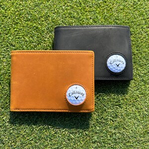 Custom Golf Ball Wallet | Personalized Leather Wallet | REAL Golf Ball ...