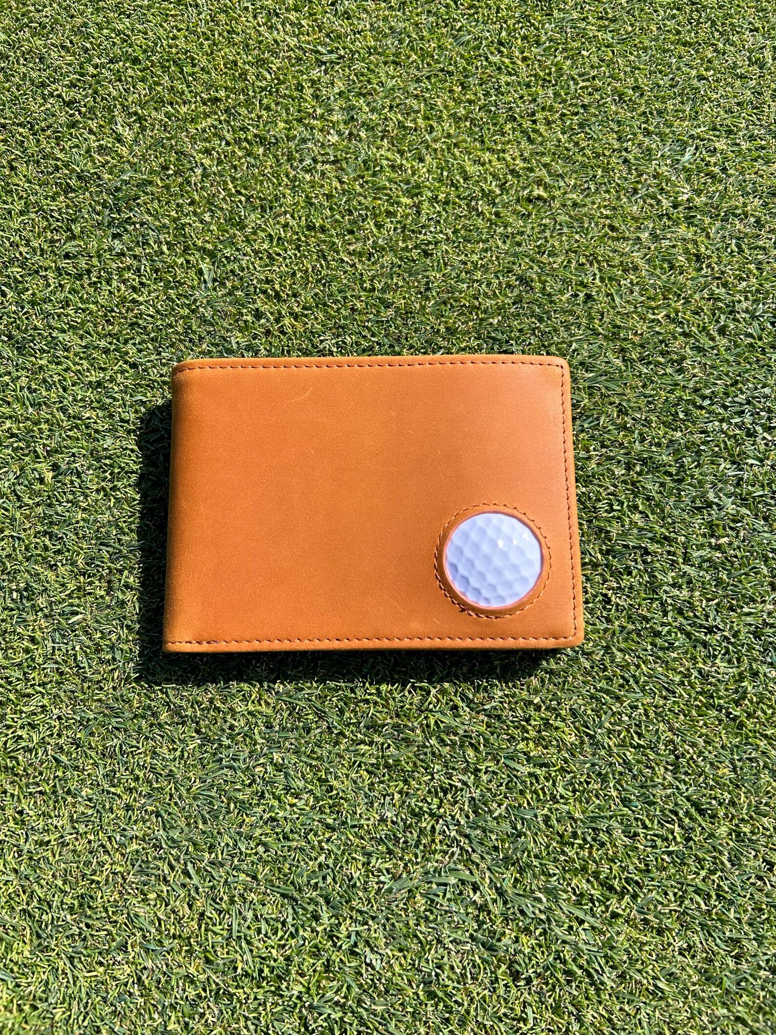 Custom Golf Ball Wallet | Personalized Leather Wallet | REAL Golf Ball ...