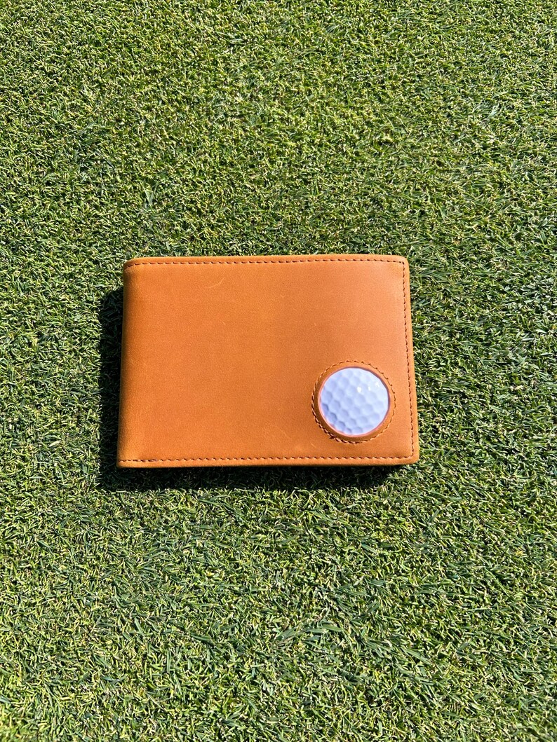 Custom Golf Ball Wallet | Personalized Leather Wallet | REAL Golf Ball ...