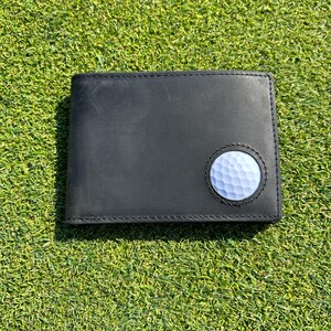 Custom Golf Ball Wallet | Personalized Leather Wallet | REAL Golf Ball ...