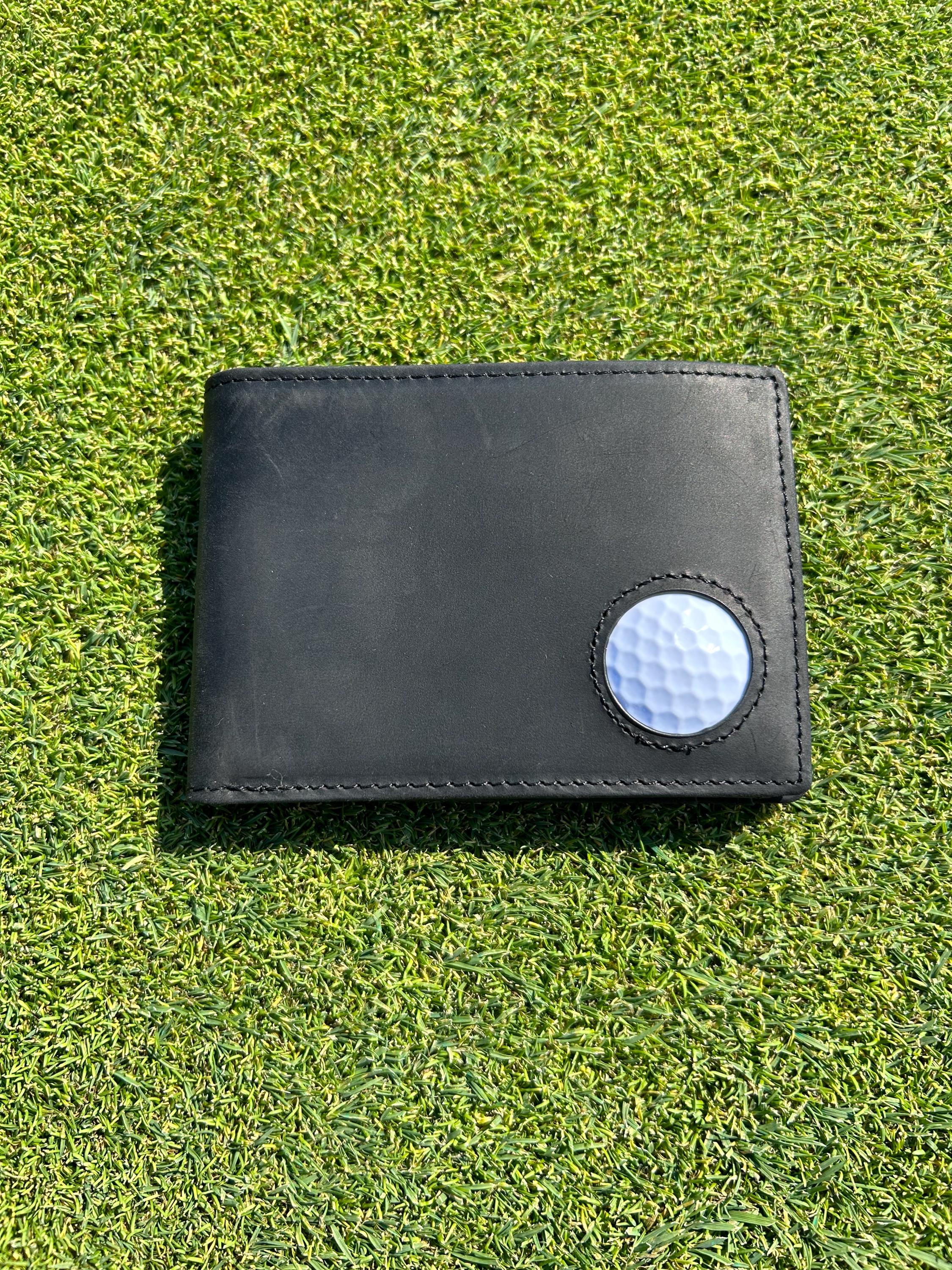 Custom Golf Ball Wallet | Personalized Leather Wallet | REAL Golf Ball ...