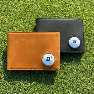Custom Golf Ball Wallet | Personalized Leather Wallet | REAL Golf Ball ...