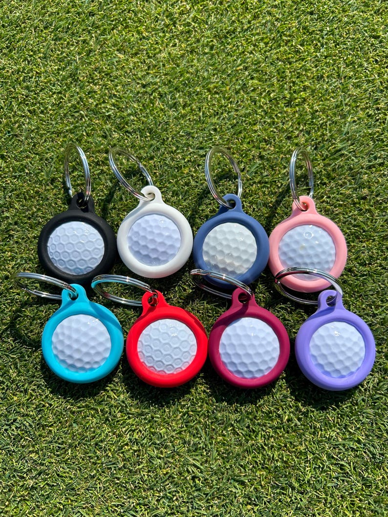 Golf Ball Keychain | Golf Bag Tag | Golf Ball Marker | REAL Golf Ball ...