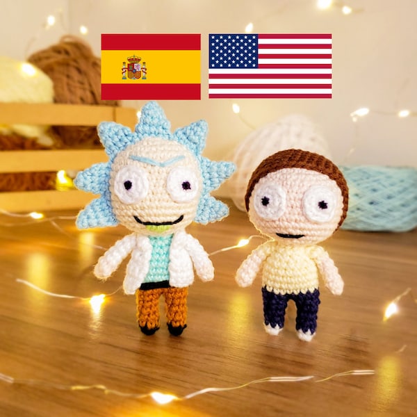 Rick and Morty Crocheted Pattern - Etsy