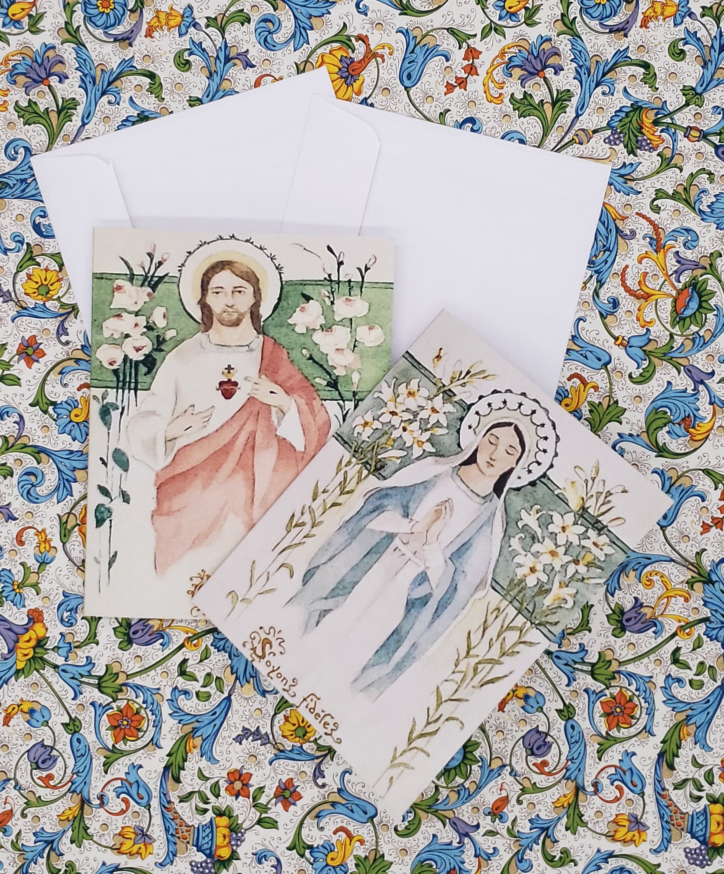 10 Notecards of Jesus and Mary - Etsy
