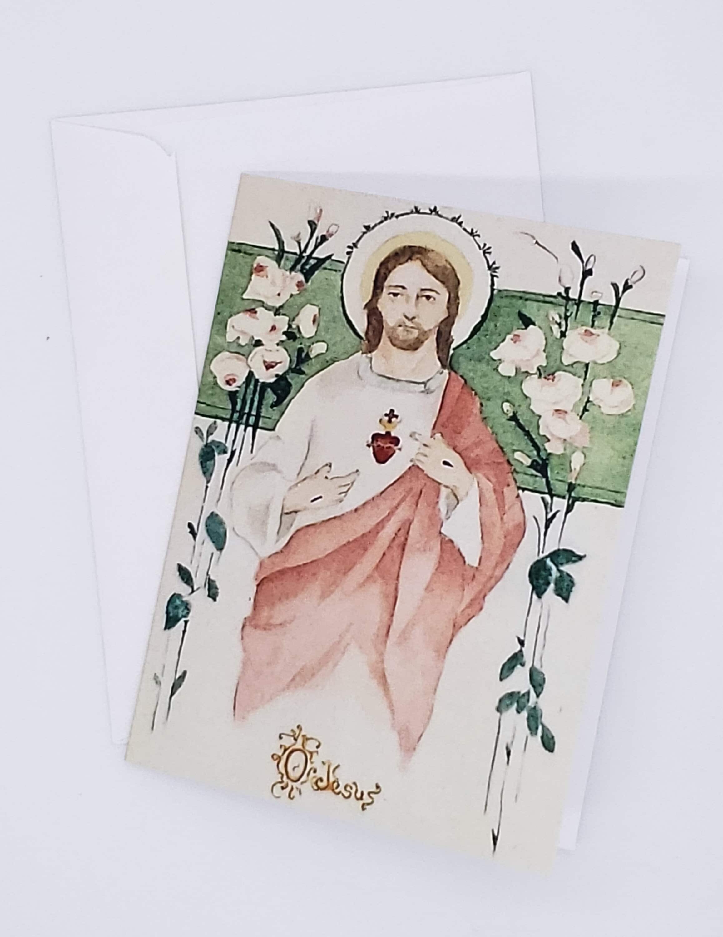 10 Notecards of Jesus and Mary - Etsy