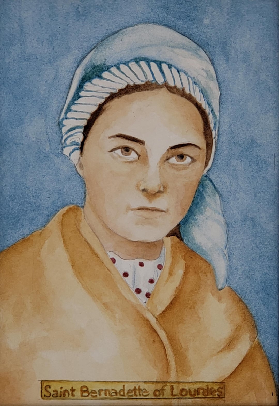 Original - Saint Bernadette of Lourdes Watercolor Painting - Etsy